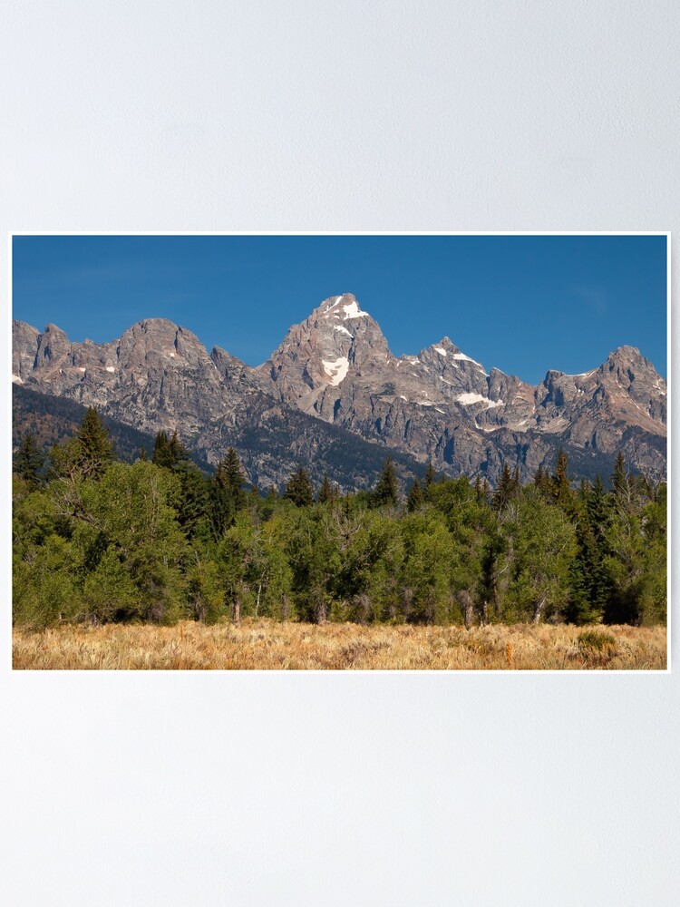 "The Teton Mountain Range" Poster by dlamb | Redbubble