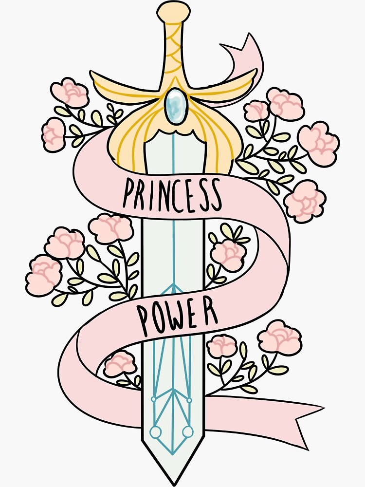 "Princess Power" Sticker for Sale by LanyLevendula | Redbubble