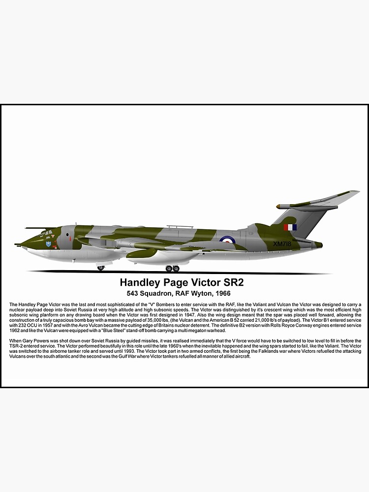 "Handley Page Victor SR2 Profile" Photographic Print by coldwarwarrior ...