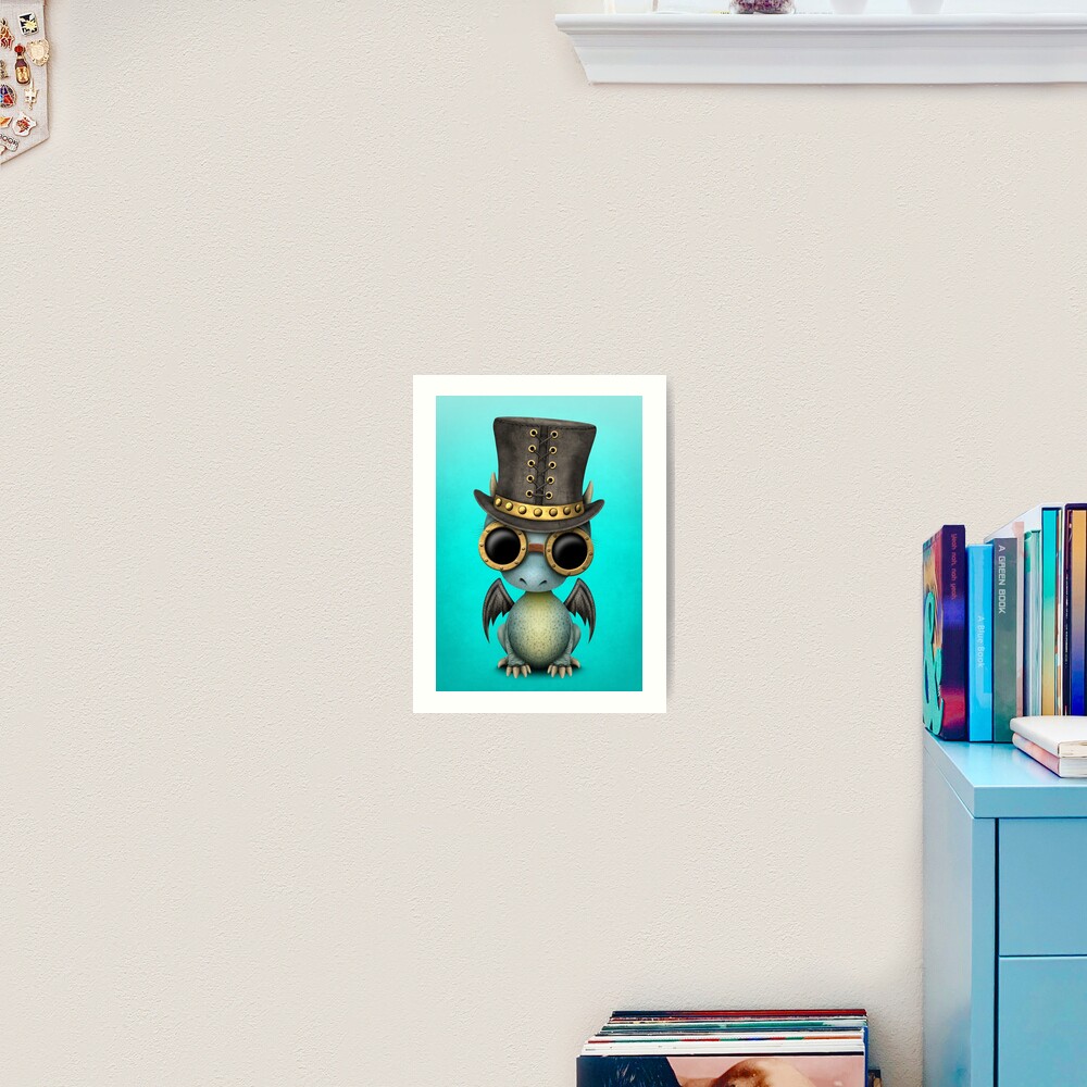 "Steampunk Baby Dragon" Art Print for Sale by JeffBartels | Redbubble