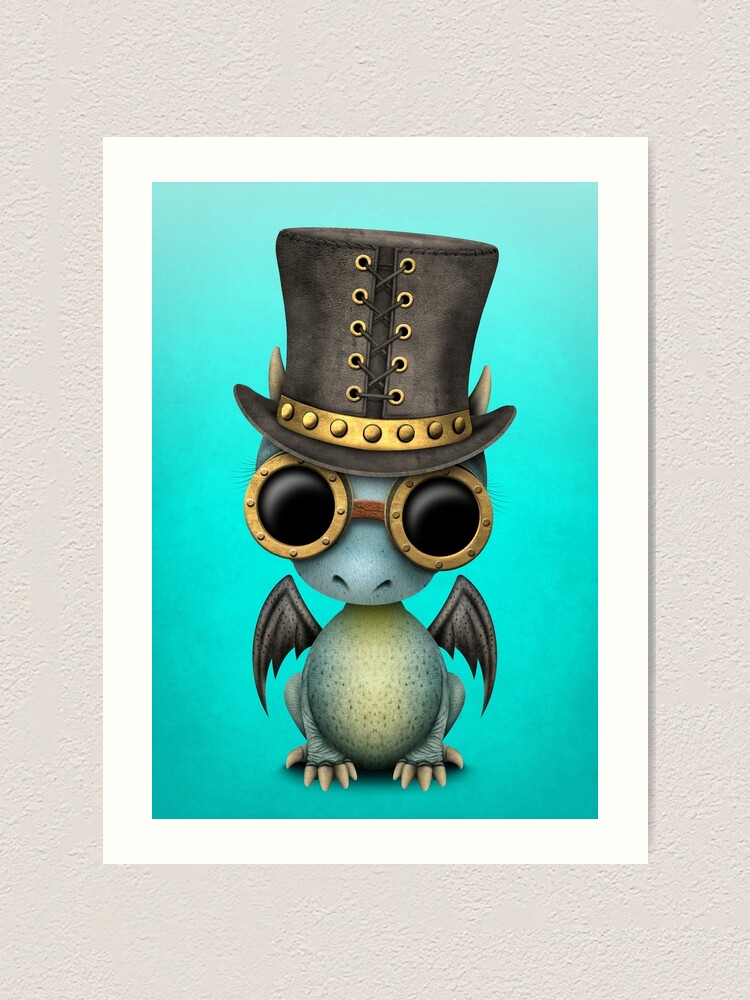 "Steampunk Baby Dragon" Art Print for Sale by JeffBartels | Redbubble
