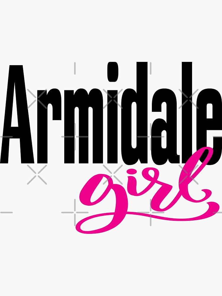 "Armidale Girl New South Wales Australia Raised Me" Sticker by ...