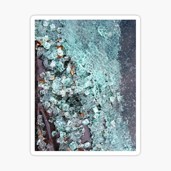 "Shattered Glass" Sticker for Sale by JessPeterson | Redbubble