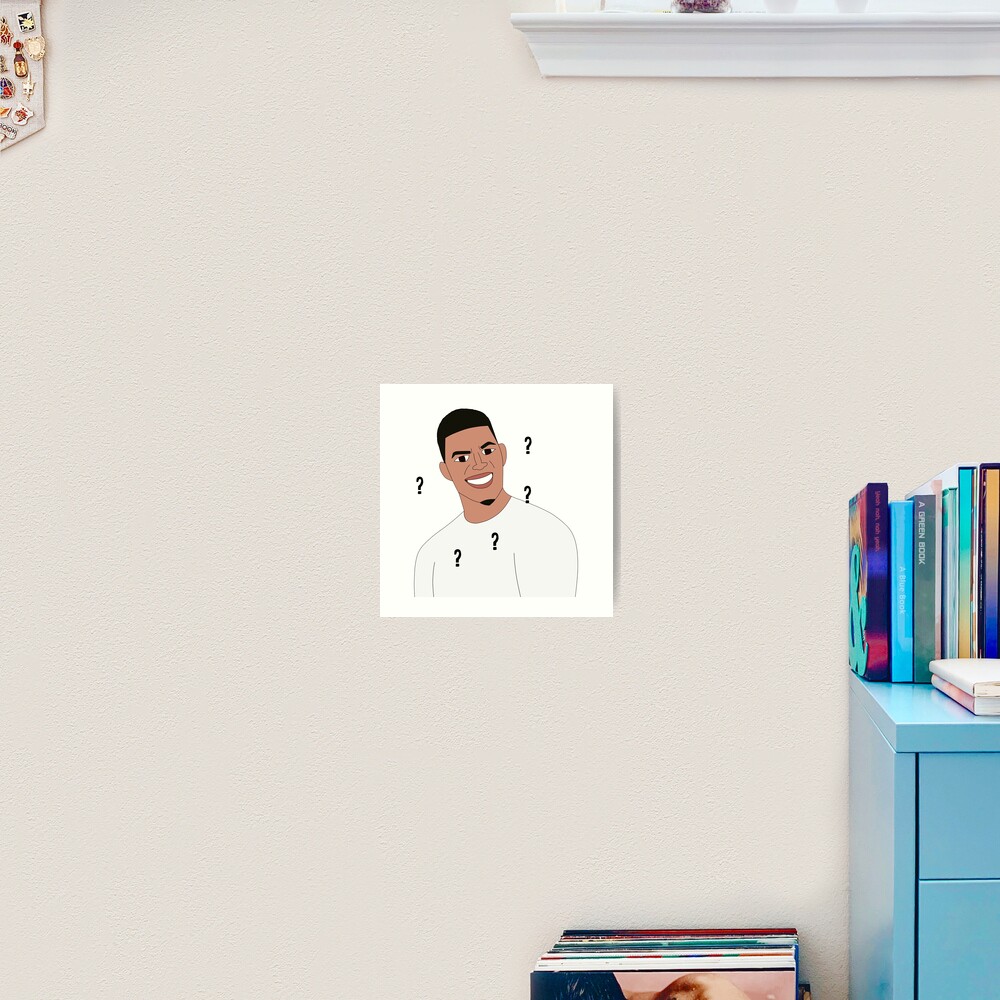 "Nick Young Meme mit Fragezeichen-Cartoon" Kunstdruck von zaimrana15 ...