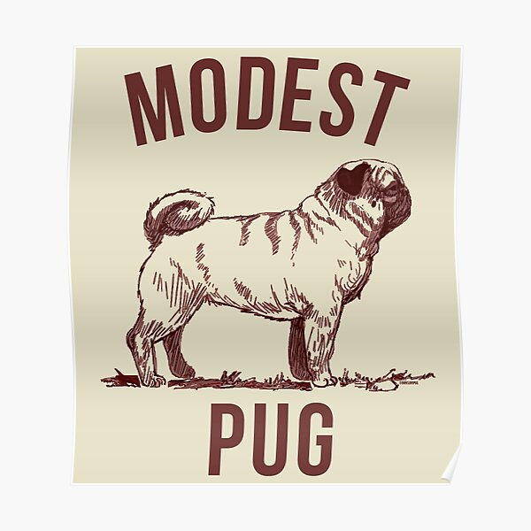 "Mod Pug" Poster by darklordpug | Redbubble