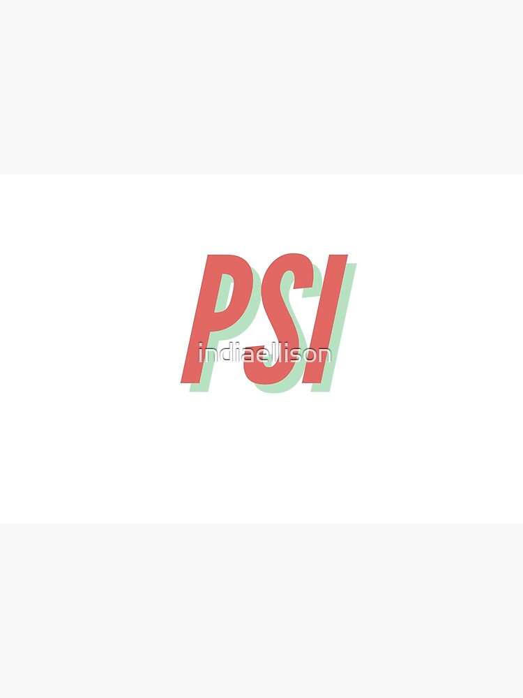 "Psi Greek Letter Sticker" Art Print for Sale by indiaellison | Redbubble