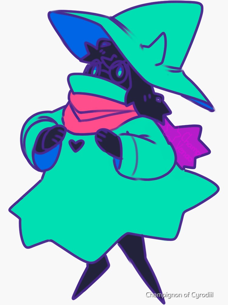 "Fluffy Boy Ralsei" Sticker for Sale by ChampiCyrodiil | Redbubble