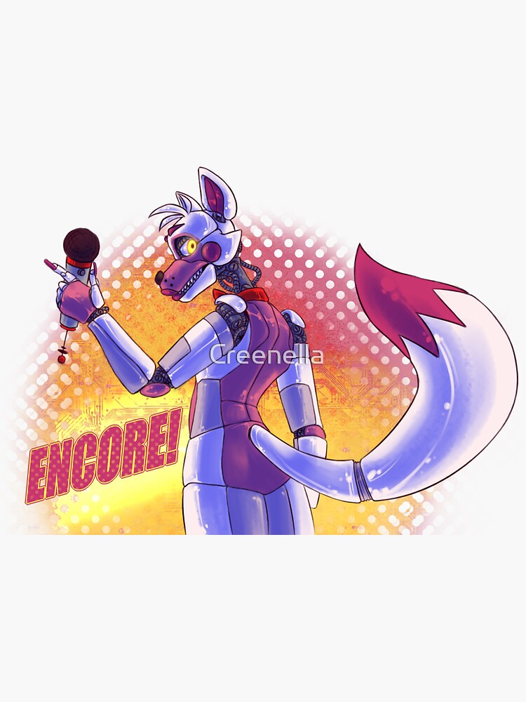 "Funtime Foxy" Sticker for Sale by Creenella | Redbubble