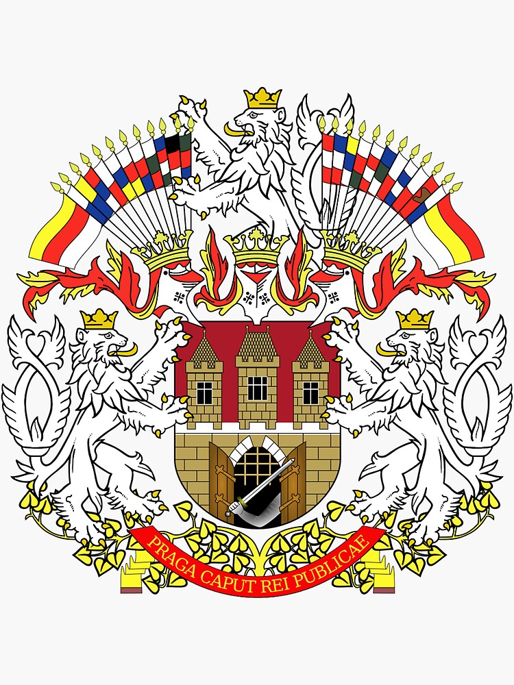 "Znak hlavního města Prahy - Czech Prague Praha Emblem" Sticker by ...