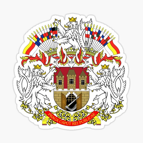 "Znak hlavního města Prahy - Czech Prague Praha Emblem" Sticker by ...