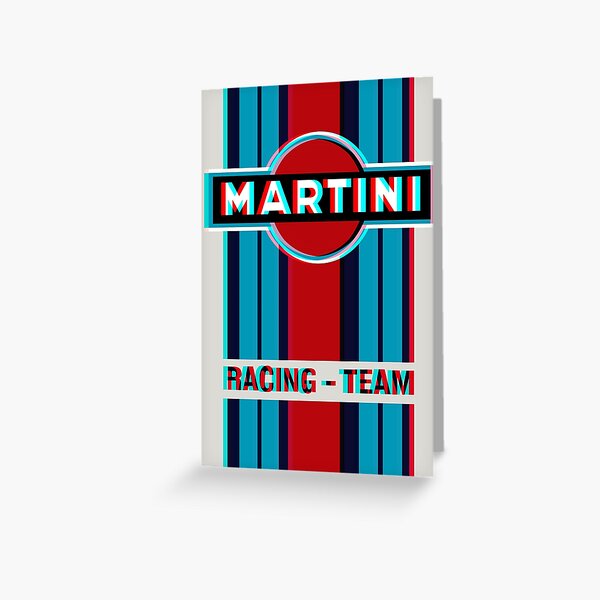 "3D MARTINI RACING poster" Greeting Card for Sale by benbdprod | Redbubble