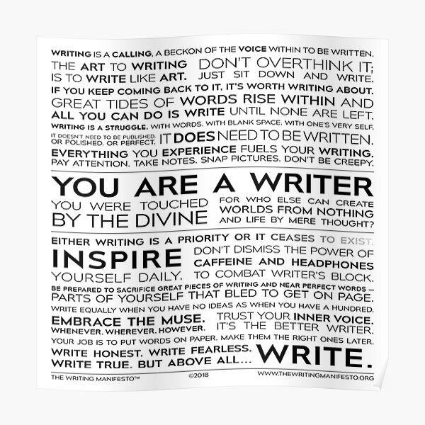 Manifesto Posters | Redbubble