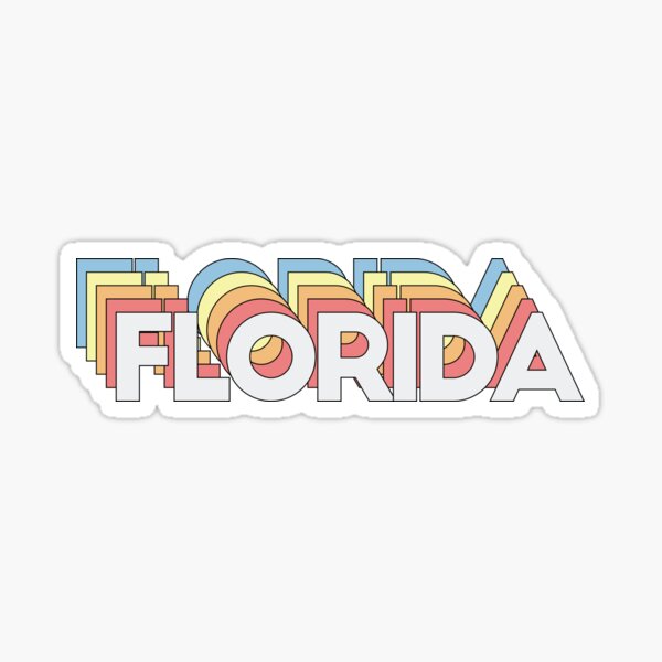 "Florida" Sticker by Lightfield | Redbubble