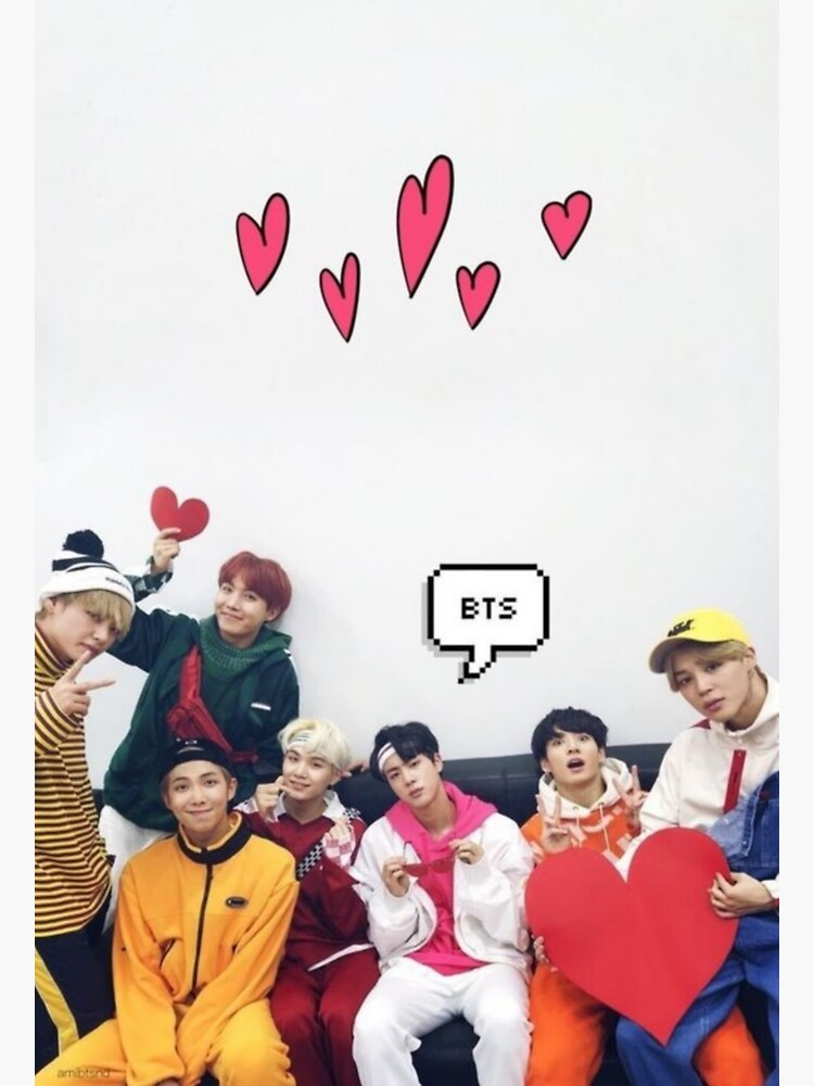 "BTS Band Fan Art " Poster by wildfrench | Redbubble