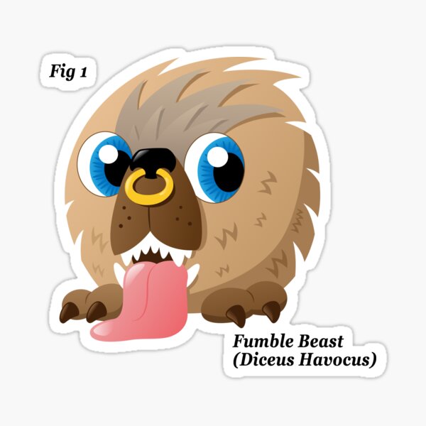 "Fumble Beast" Sticker for Sale by GeekNative | Redbubble