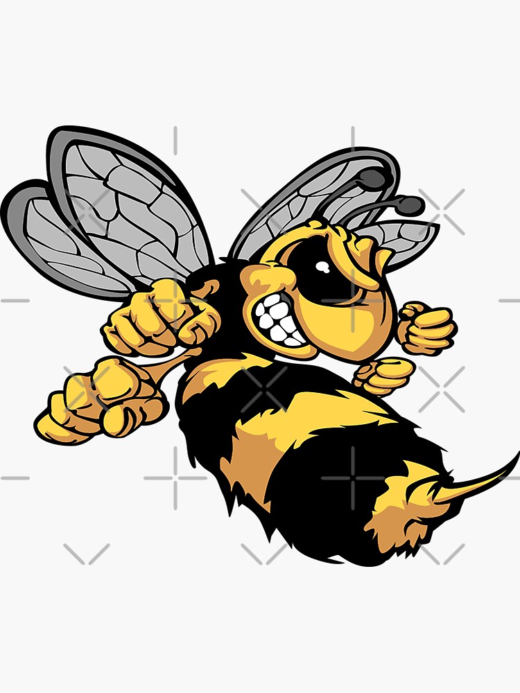 "Cartoon Killer Bee" Sticker by leen12 | Redbubble