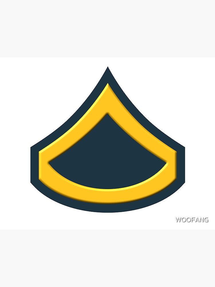 "US ARMY INSIGNIA - PRIVATE FIRST CLASS" Poster by WOOFANG | Redbubble