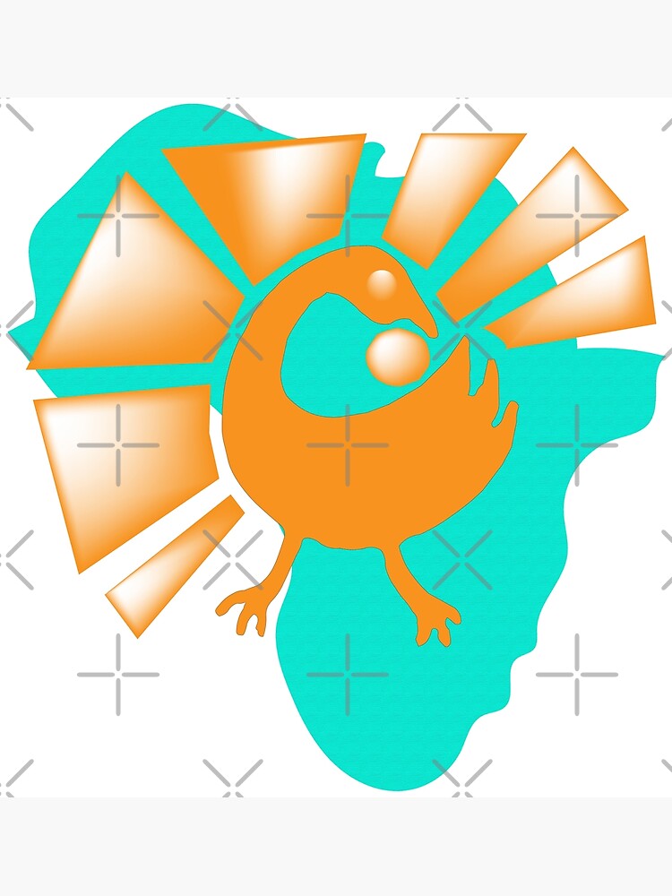 "African inspired Sankofa over Afrika - Bird and Egg symbol ...