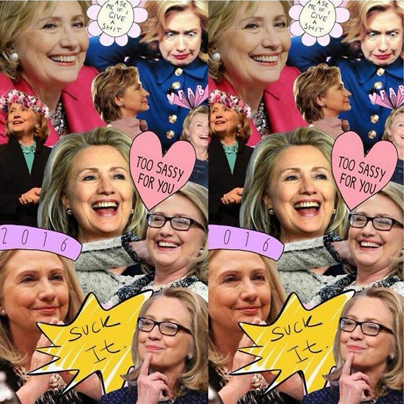 "Hillary Clinton Collage" by morganlargey | Redbubble