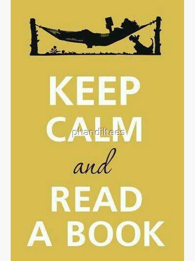 "Keep Calm and Read a Book" Sticker for Sale by phandiltees | Redbubble