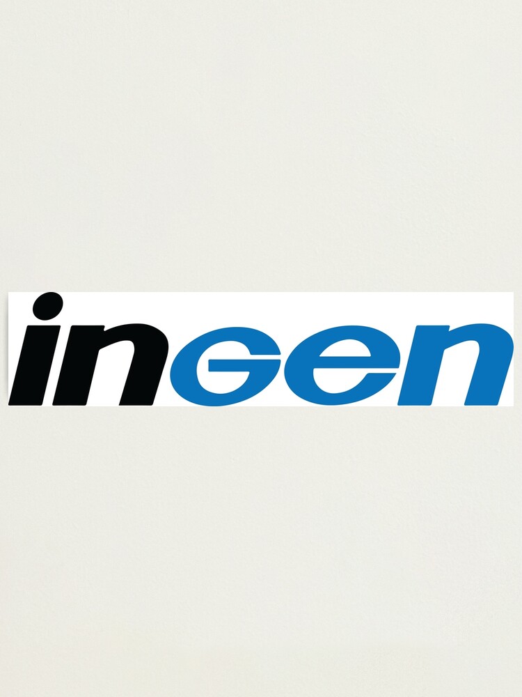 "InGen Logotype 01" Photographic Print by Chloé Fortin Côté | Redbubble