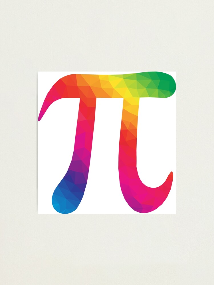 "Rainbow Pi Symbol" Photographic Print for Sale by awesomedsign | Redbubble
