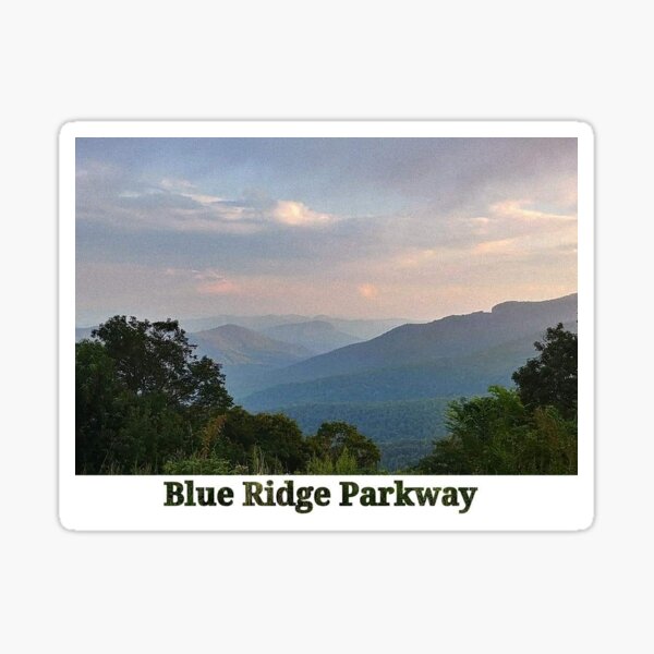"Blue Ridge Parkway stickers" Sticker by Poptographix | Redbubble