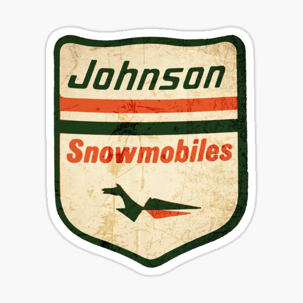 Vintage Snowmobiles Stickers | Redbubble