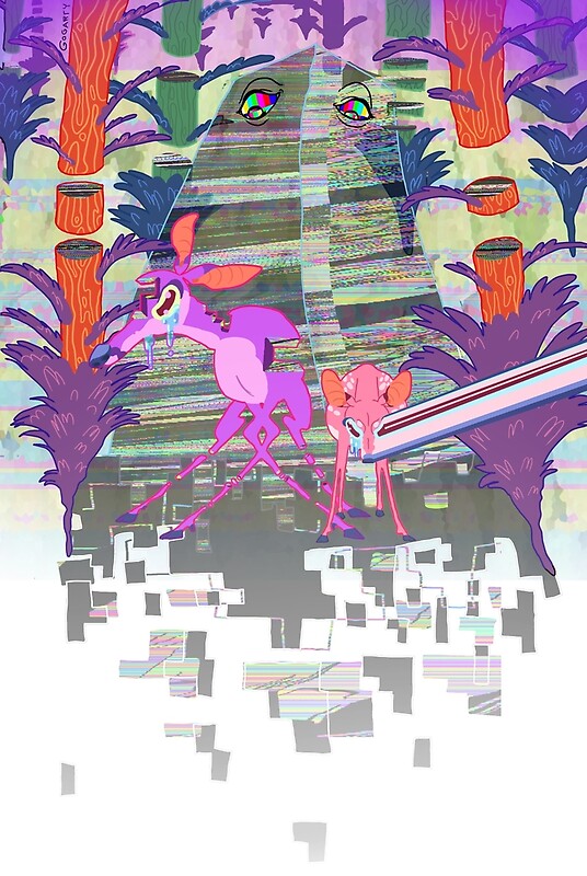 "A Glitch in The Forest" by GraceGogarty | Redbubble