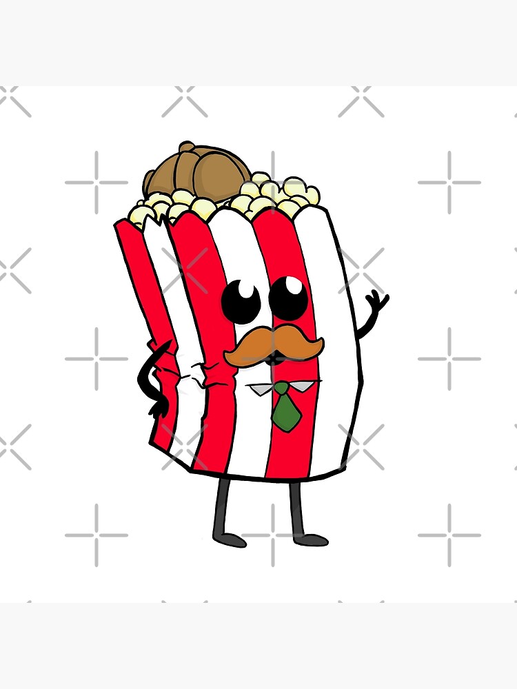 "Detective Popcorn and his Buttery Goodness!" Art Print by synthsoulart ...