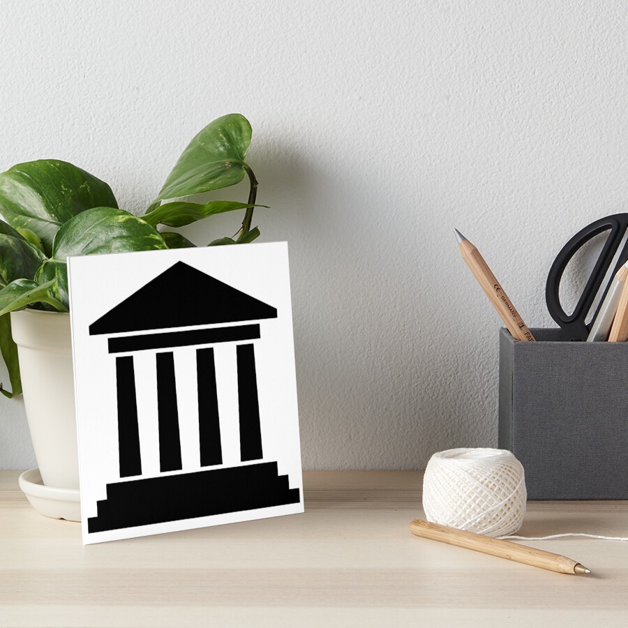 "Courthouse Icon Clipart" Art Board Print for Sale by Dator | Redbubble