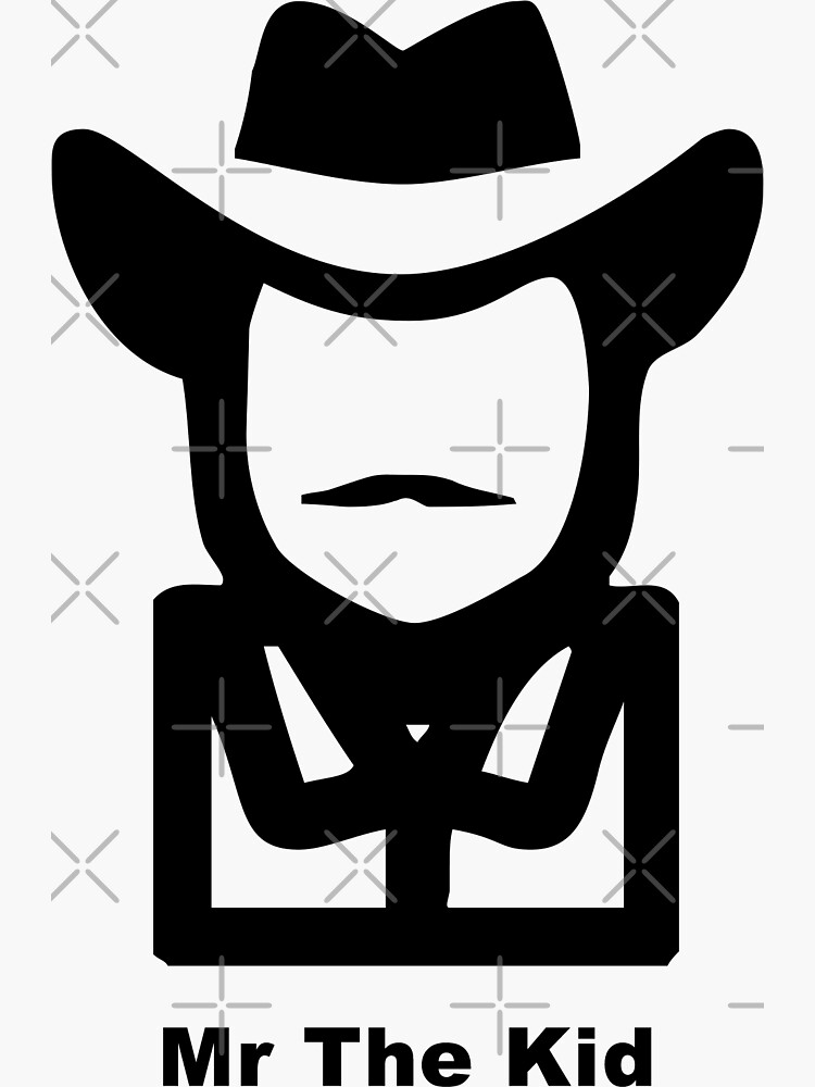 "Billy The Kid - Bill & Ted" Sticker for Sale by engyles | Redbubble