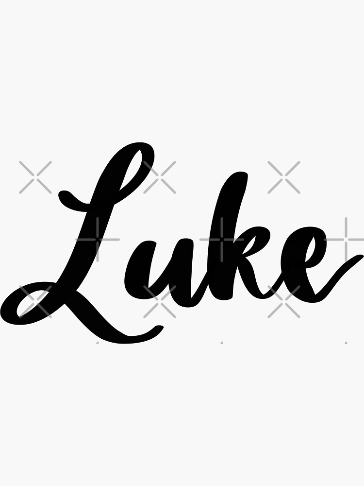 "Luke" Sticker by ellietography | Redbubble