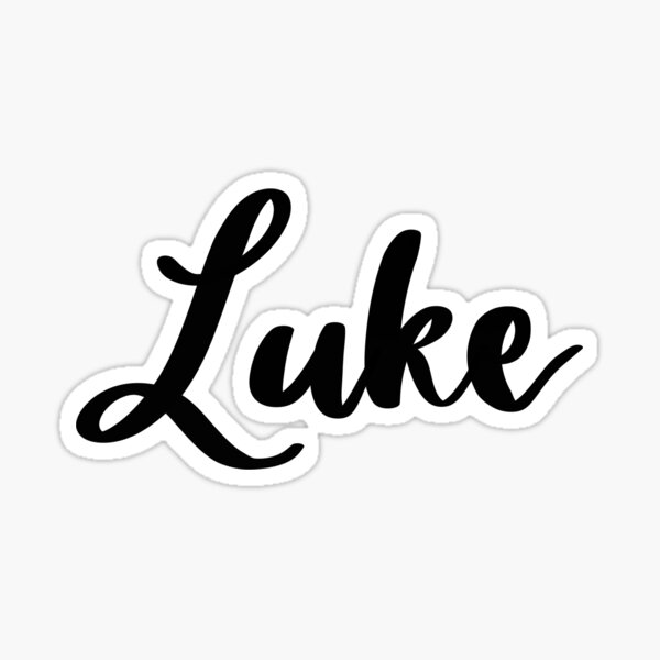 "Luke" Sticker by ellietography | Redbubble