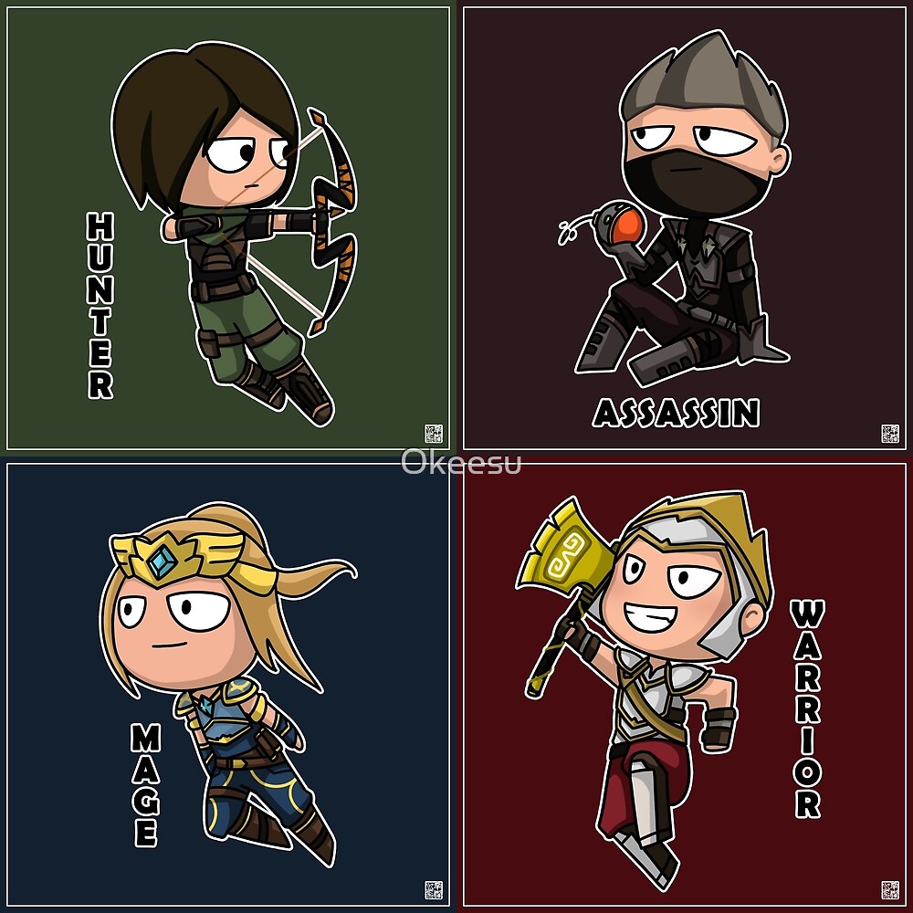 "[Chibi] Realm Royale: Hunter, Assassin, Mage, Warrior" by Okeesu ...