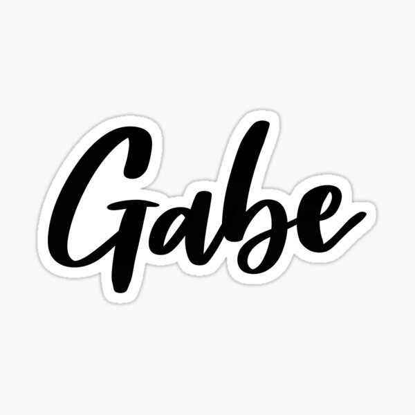 "Gabe" Sticker for Sale by ellietography | Redbubble