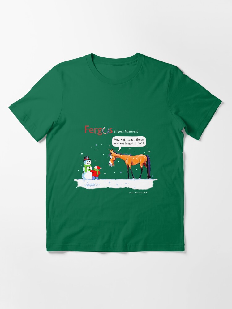 "Fergus the Horse: Lumps of Coal" T-shirt for Sale by JeanAbernethy ...