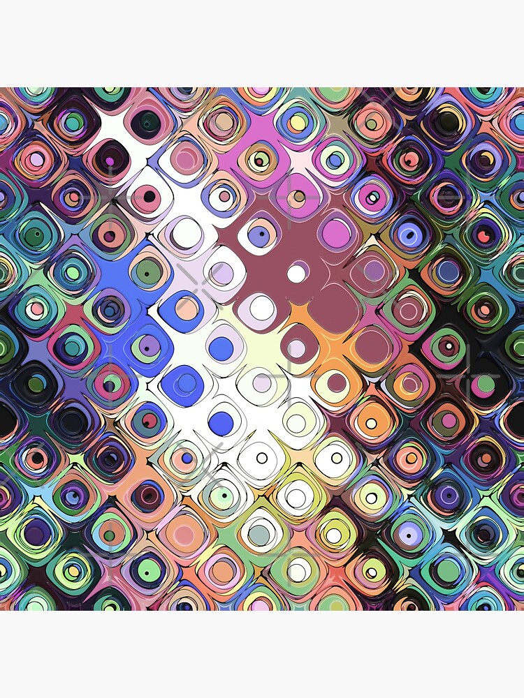 "Colorful Jumbled Circles" Poster for Sale by perkinsdesigns | Redbubble