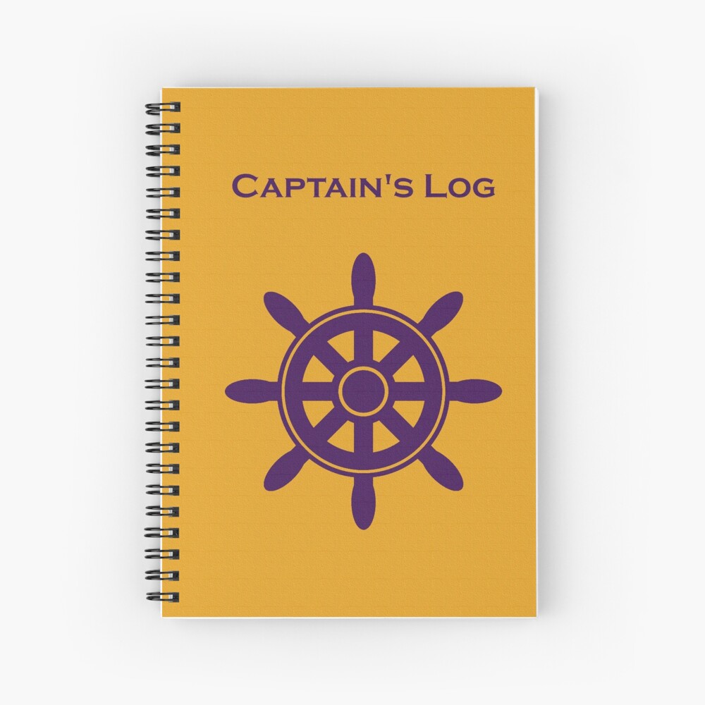 "Pirates' Pride - Captain's Log Yellow" Spiral Notebook by ...