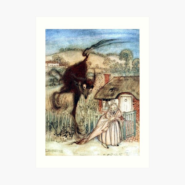 "The Bogey Beast - Arthur Rackham" Art Print by forgottenbeauty | Redbubble