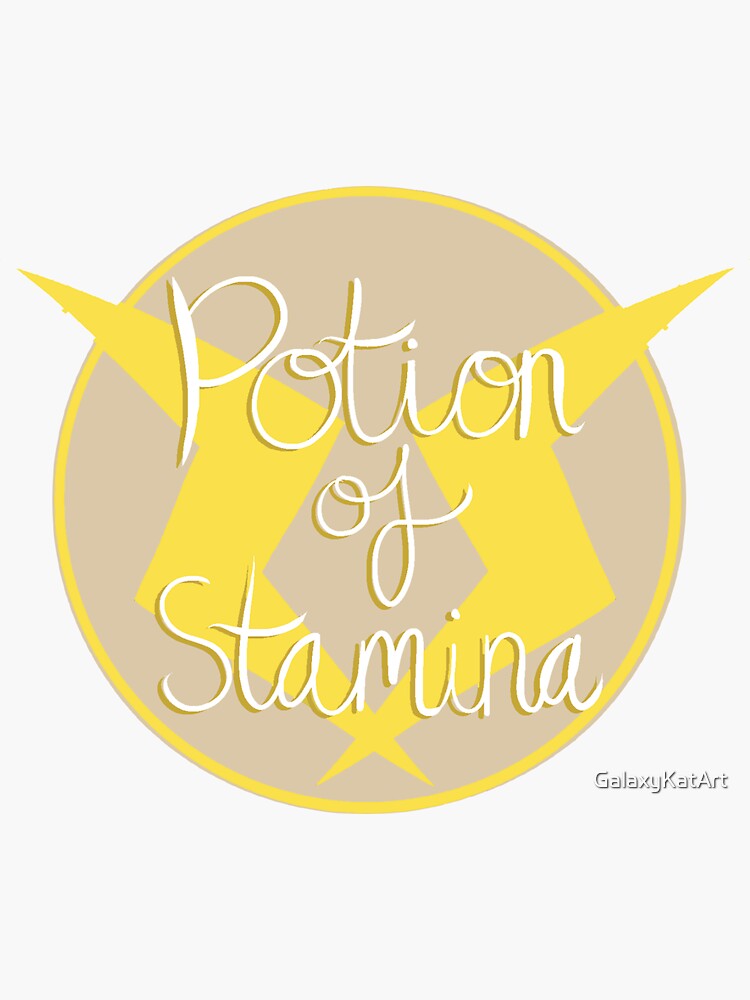 "Potion of Stamina" Sticker for Sale by GalaxyKatArt | Redbubble