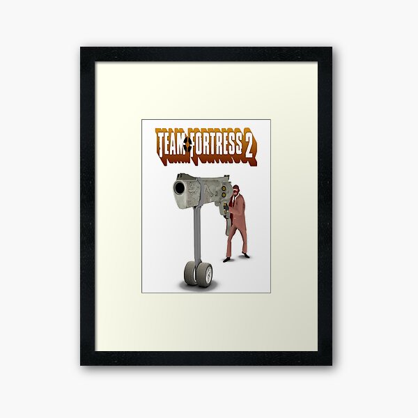 "Team Fortress 2 - Spy Holding Giant Ambassador" Framed Art Print by ...