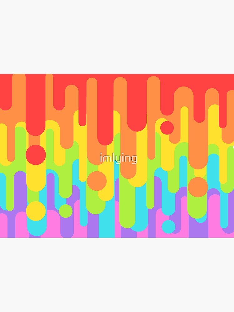 "Rainbow Drip" Sticker by imlying | Redbubble