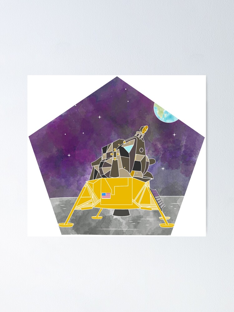 "Apollo Lunar Module" Poster by ghxstdesigns | Redbubble
