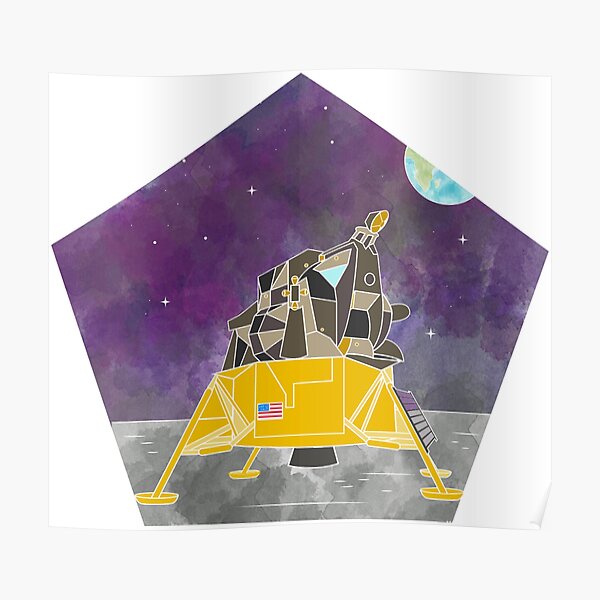"Apollo Lunar Module" Poster by ghxstdesigns | Redbubble