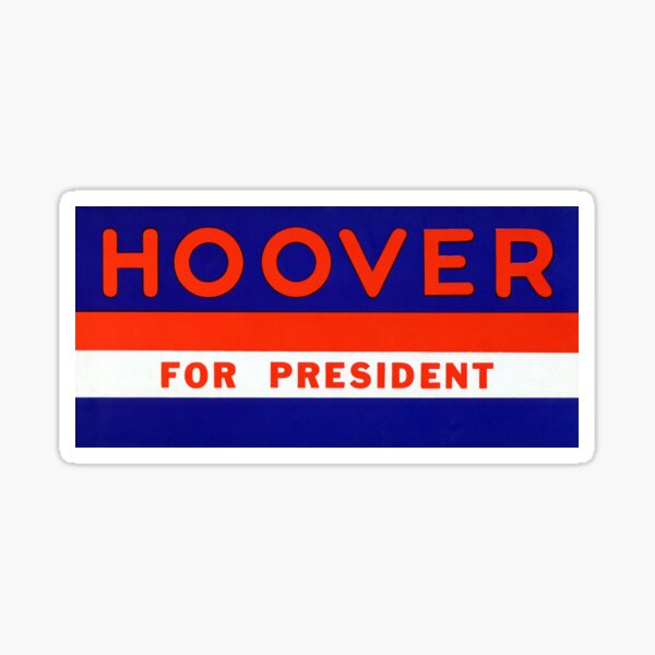 "1928 Herbert Hoover for President" Sticker for Sale by historicimage ...