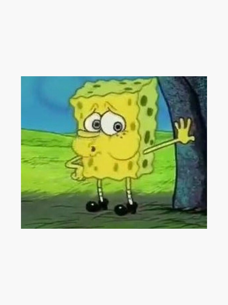 "Exhausted Spongebob Meme" Sticker for Sale by zoelizabethhh | Redbubble