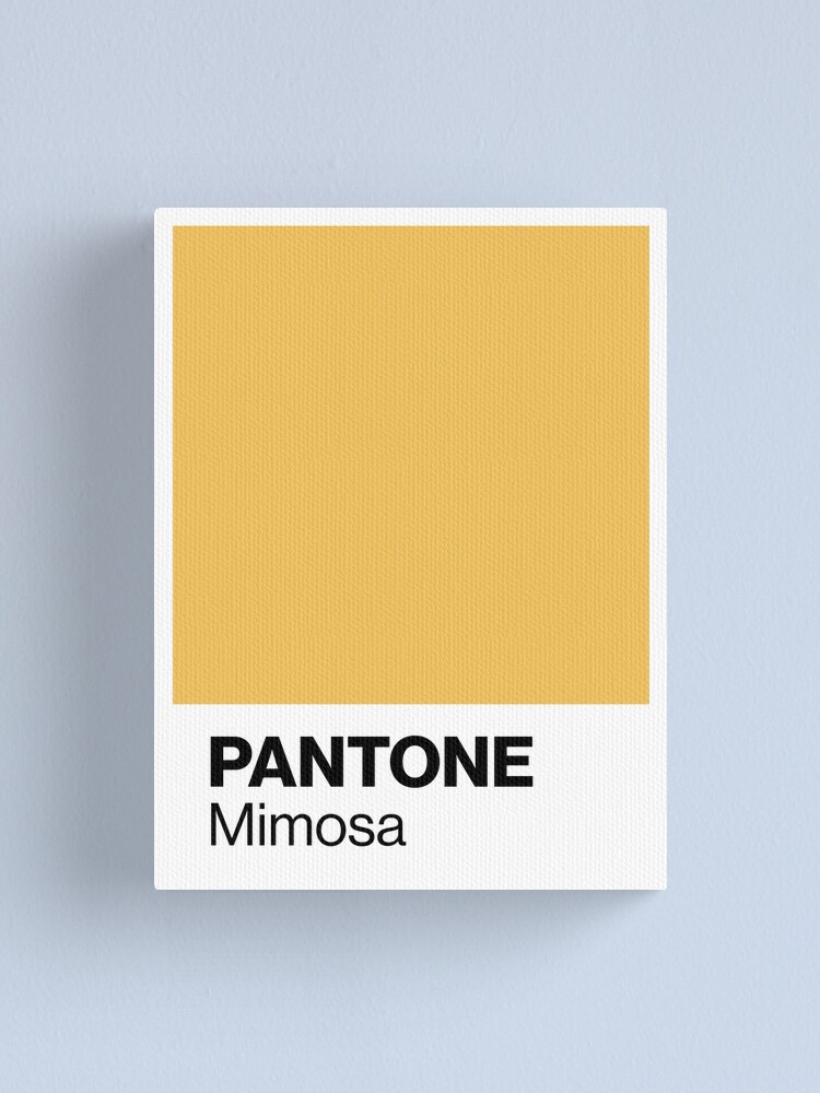 "Pantone Mimosa - Color of the year 2009" Canvas Print for Sale by ...