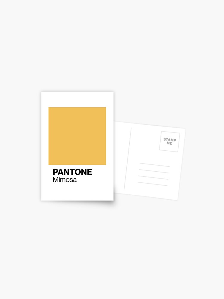 "Pantone Mimosa - Color of the year 2009" Postcard by Chloé Fortin Côté ...
