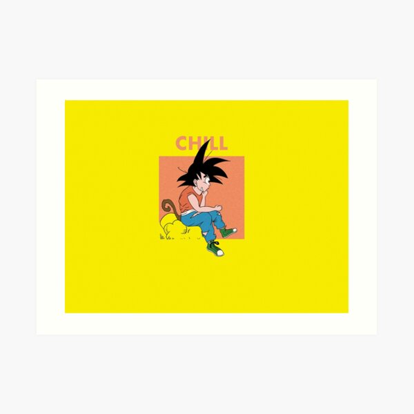 "goku chill, fanart chill diseño goku art urban" Art Print for Sale by ...